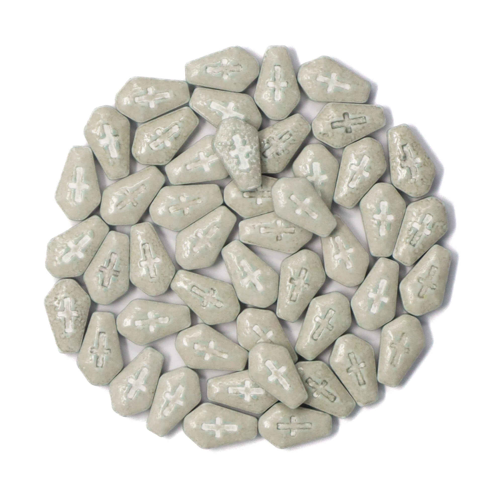 Mystic Sprinkles Candy Shapes Grey Coffins 1.8oz - Walmart.com