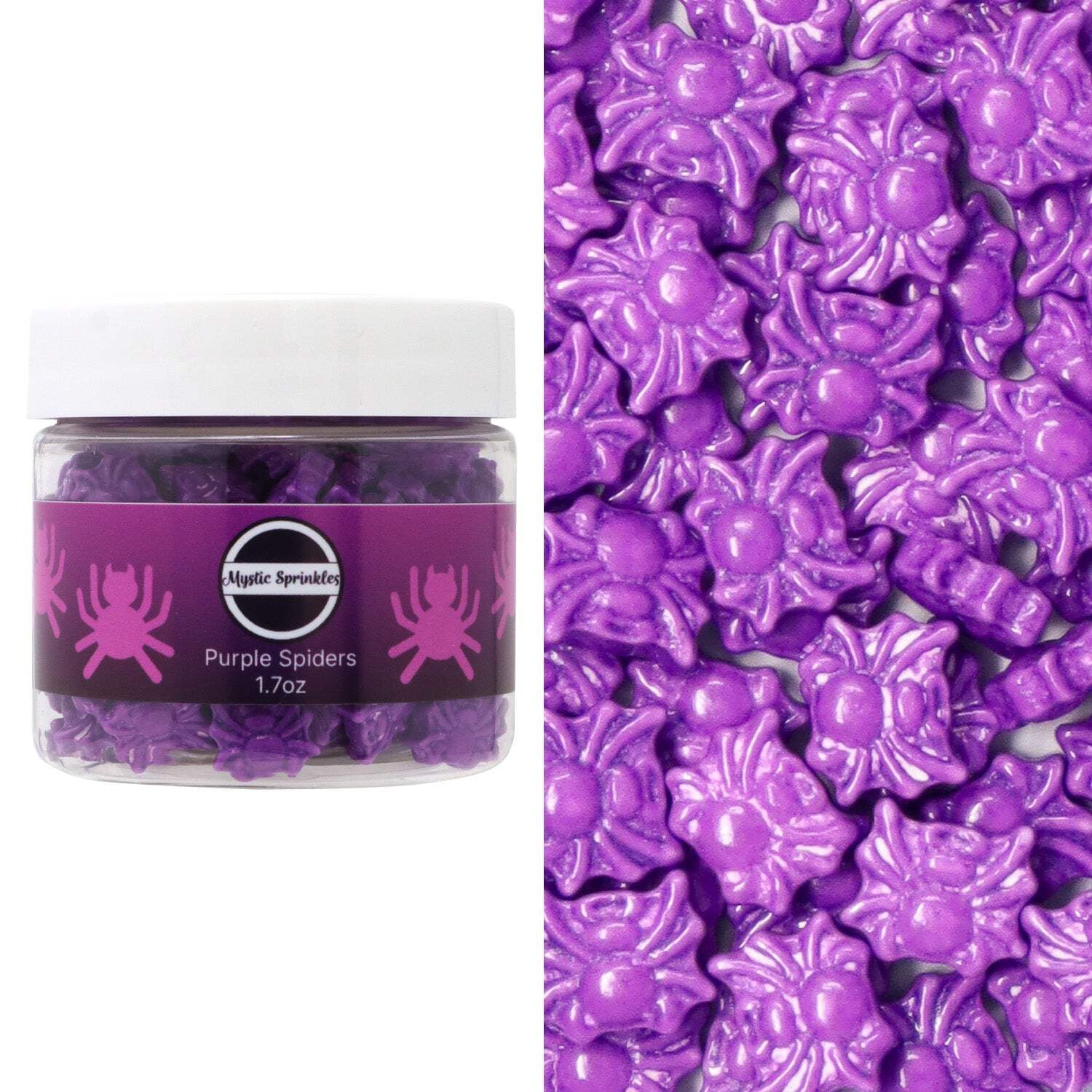 Mystic Sprinkles Candy Shapes Purple Spiders 1.7oz - Walmart.com
