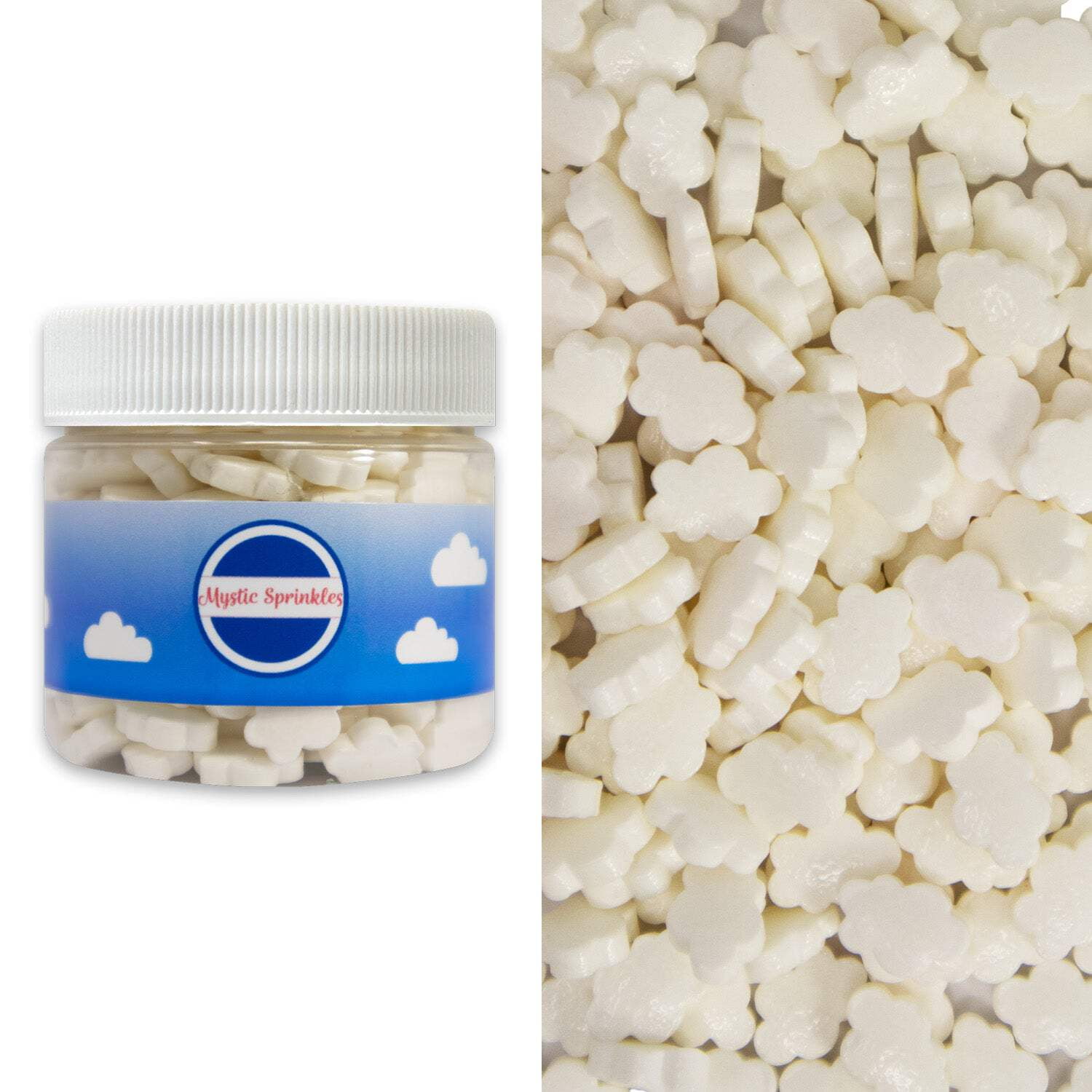 Mystic Sprinkles Candy Shapes White Clouds 1.9oz - Walmart.com