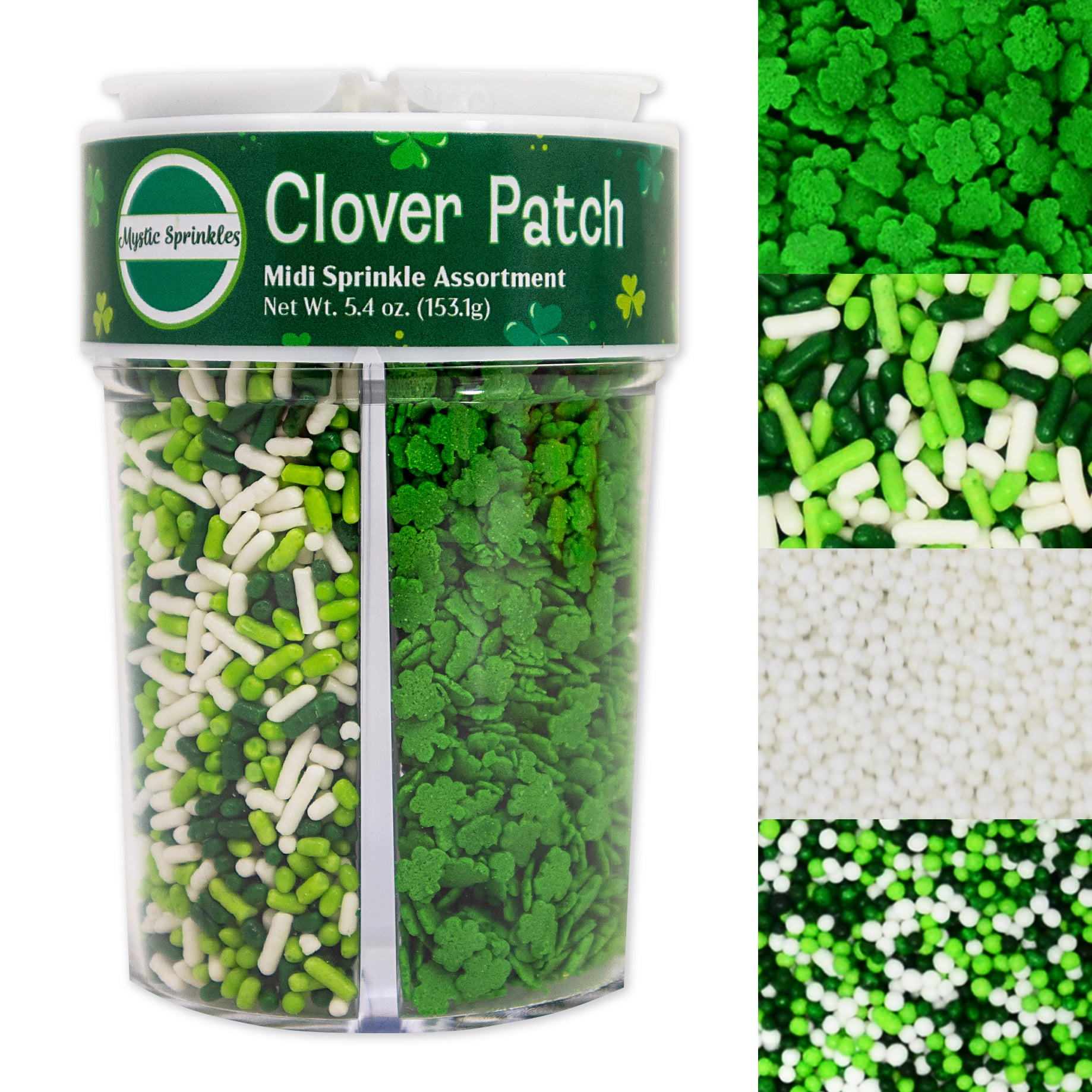 Mystic Sprinkles Clover Patch Midi Sprinkle Assortment 5.4oz - Walmart.com