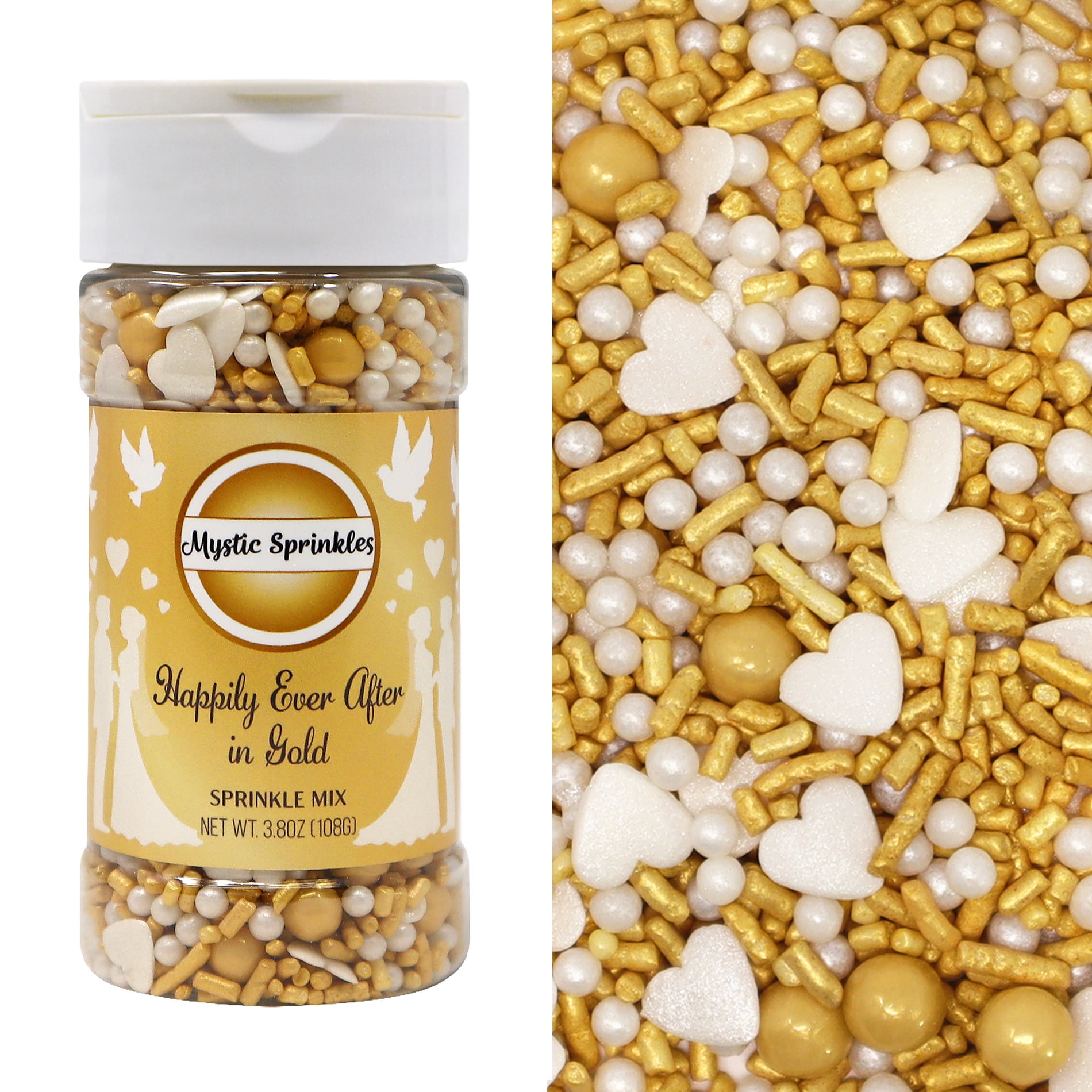 Mystic Sprinkles Happily Ever After in Gold Sprinkle Mix 3.6oz ...