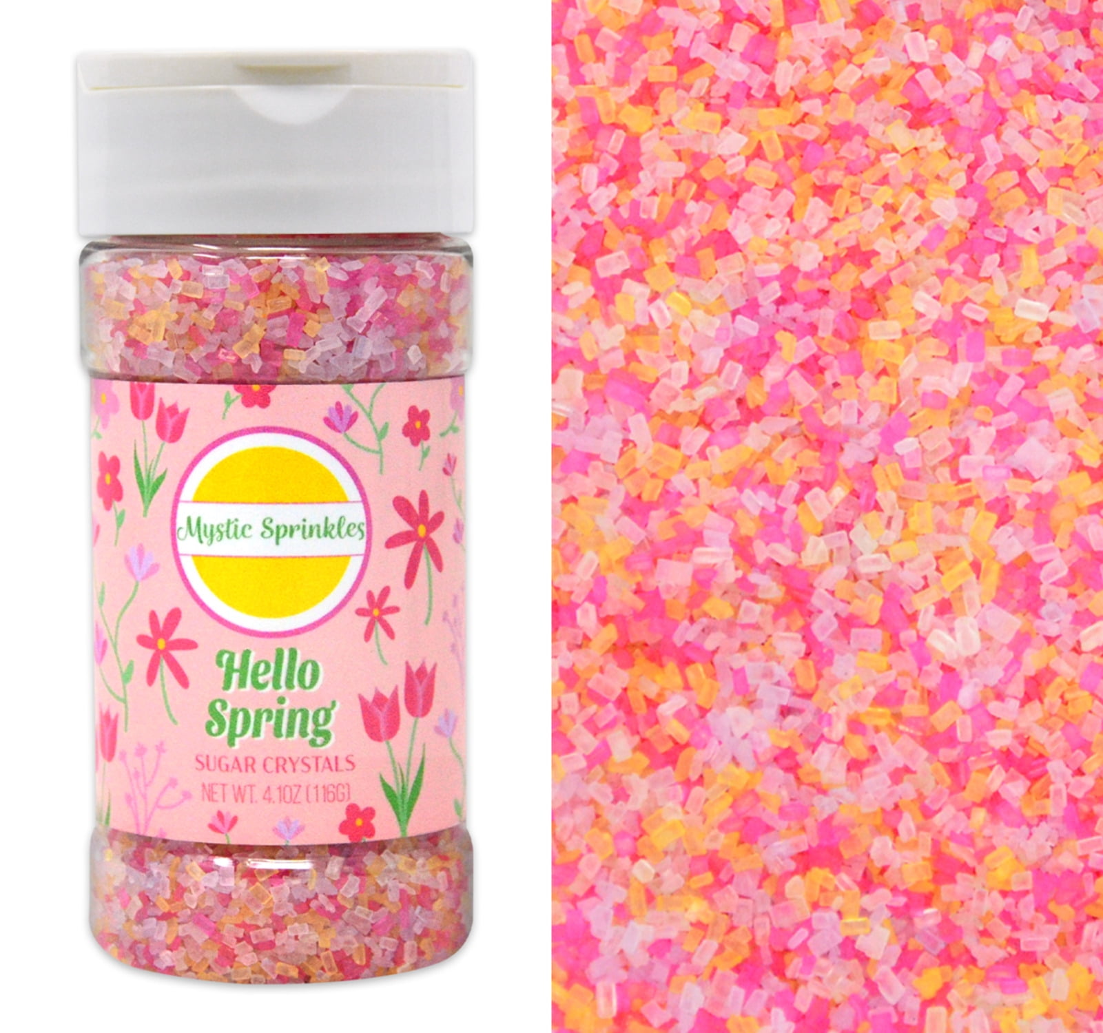 Mystic Sprinkles Hello Spring Sugar Crystals 4.1oz - Walmart.com