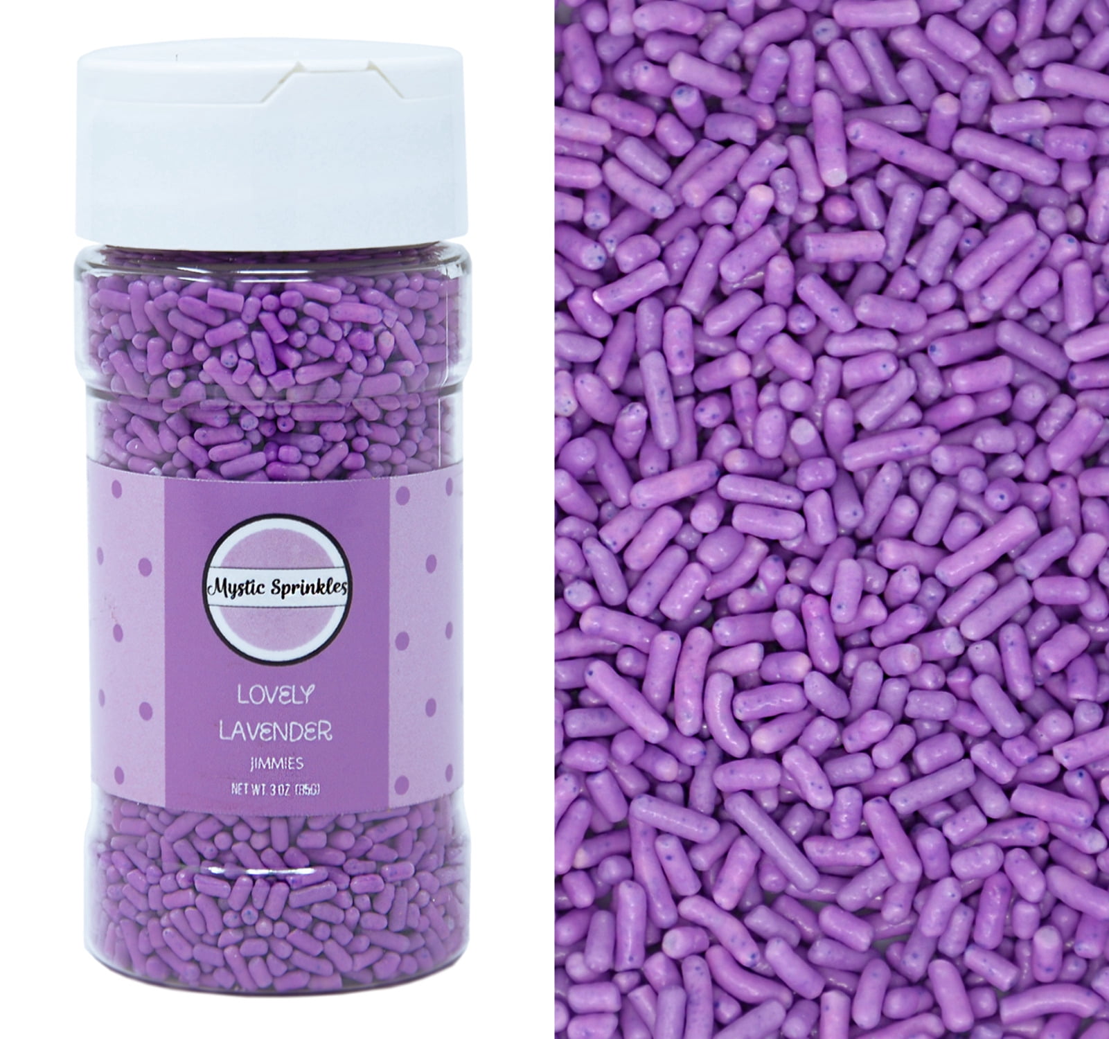Mystic Sprinkles Lovely Lavender Jimmies 3 Ounce Bottle - Walmart.com