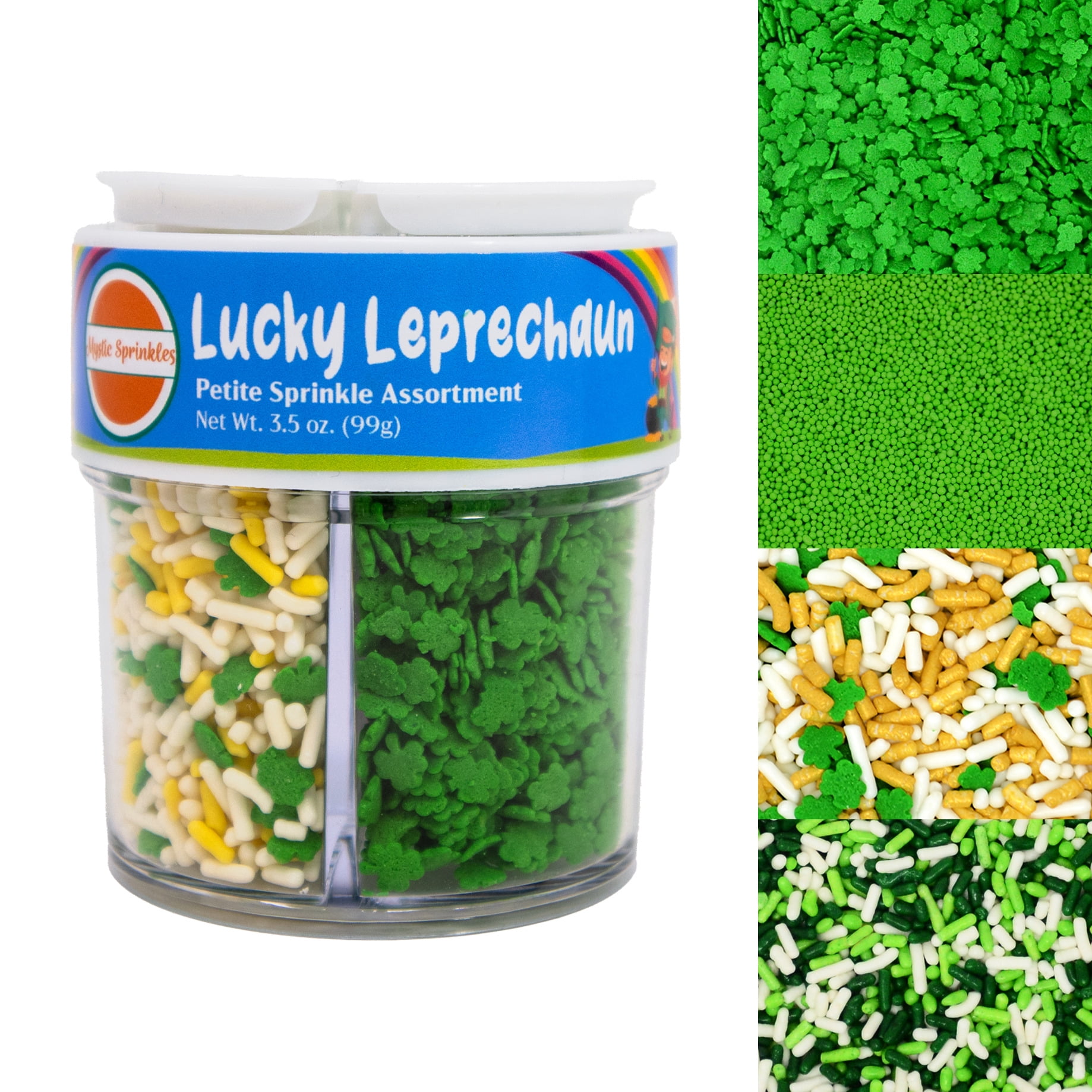 Mystic Sprinkles Lucky Leprechaun Petite Sprinkle Assortment 3.5oz ...
