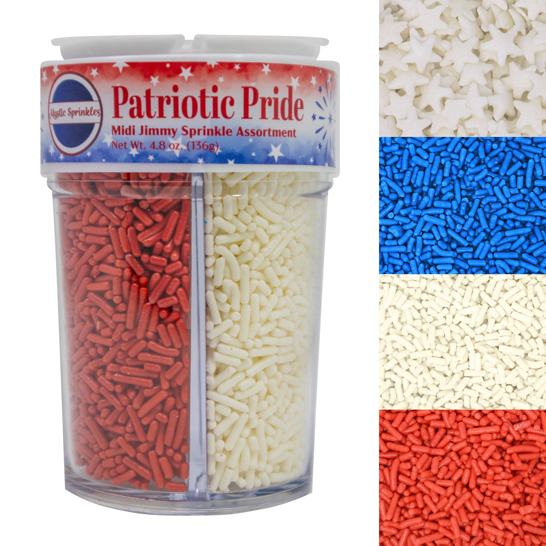 Mystic Sprinkles Patriotic Pride Jimmy Midi Sprinkle Assortment 4.8oz ...