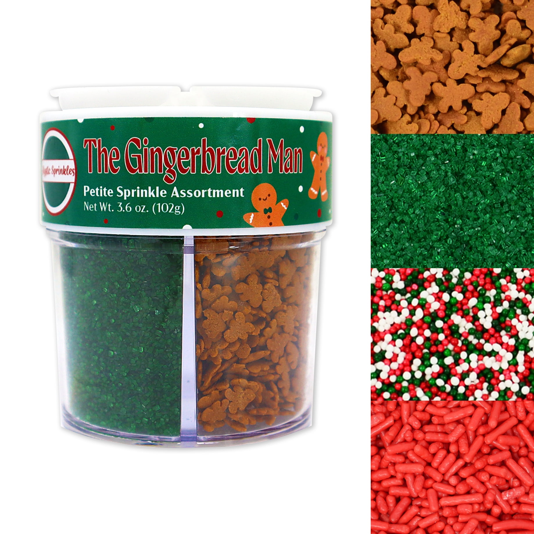 Mystic Sprinkles The Gingerbread Man Petite Sprinkle Assortment 3.6oz ...