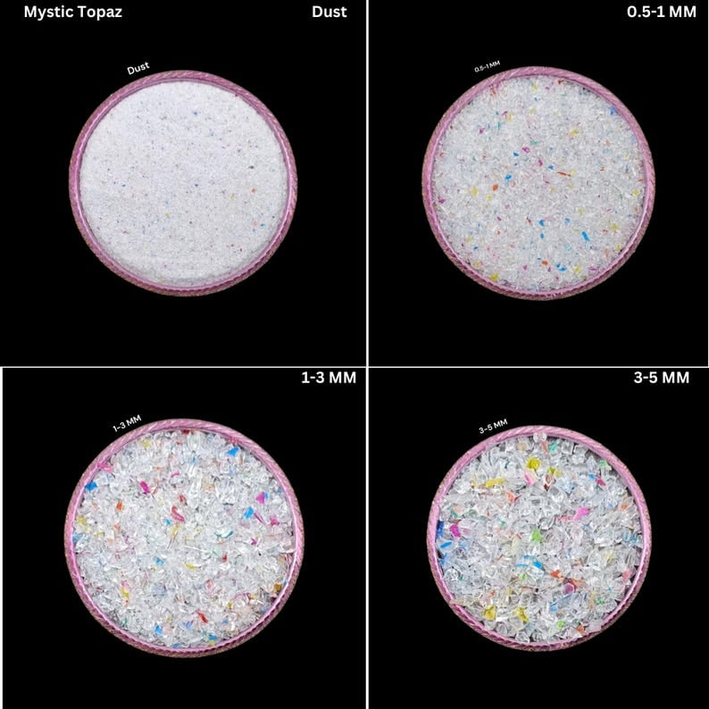 Mystic Topaz Crushed Gemstone Coarse Hydro Quartz Mystic Topaz Crushed ...