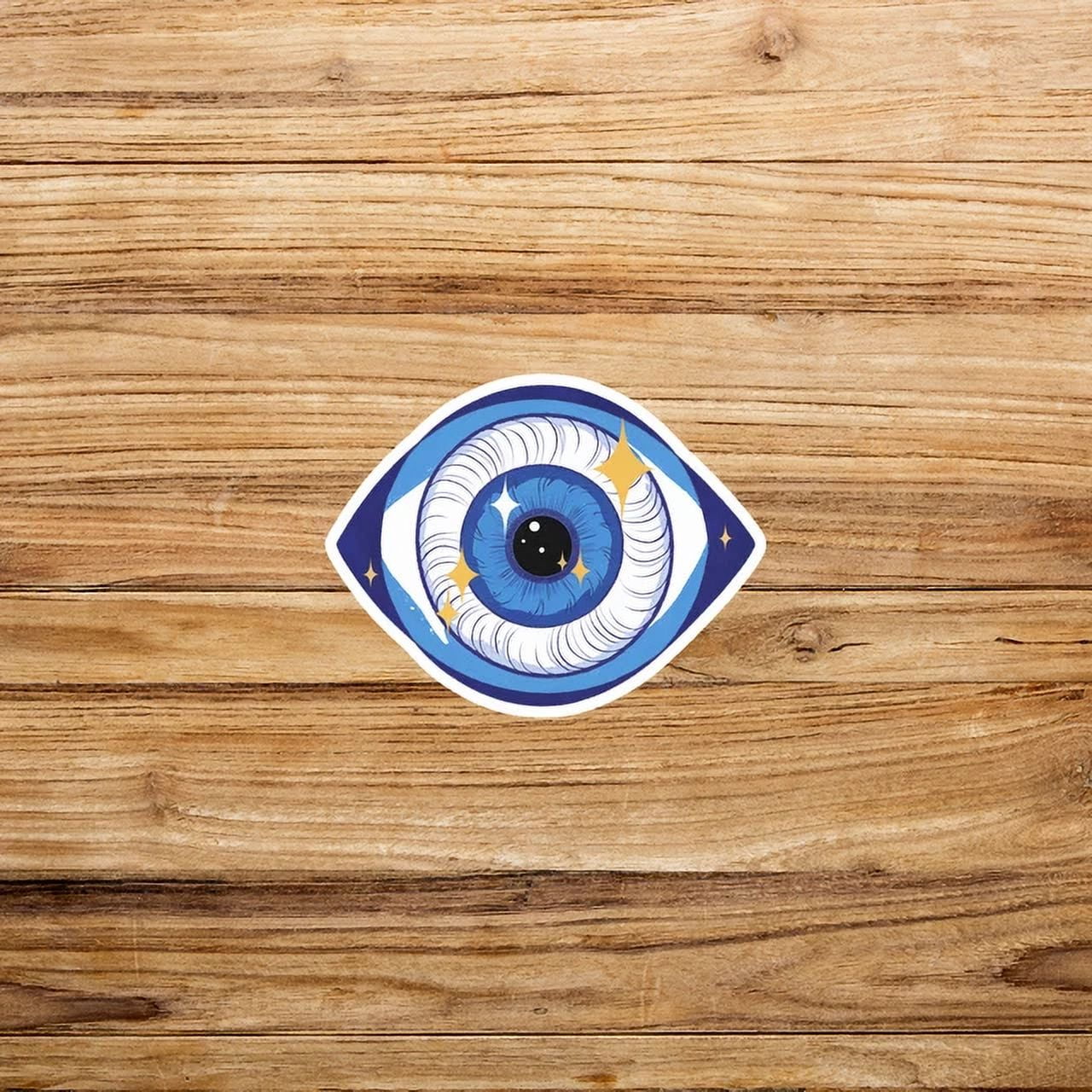 Mystical Blue Eye Sticker - Celestial Decal For Laptops, Phones, Journalsphone Decal Water ...