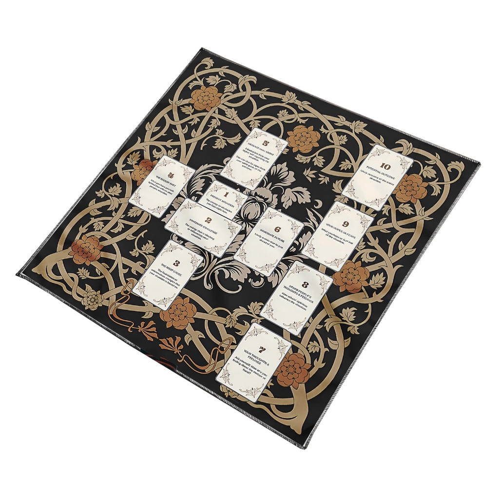 Mystical Butterfly And Flower Tarots Reading Cloth Divination Table ...