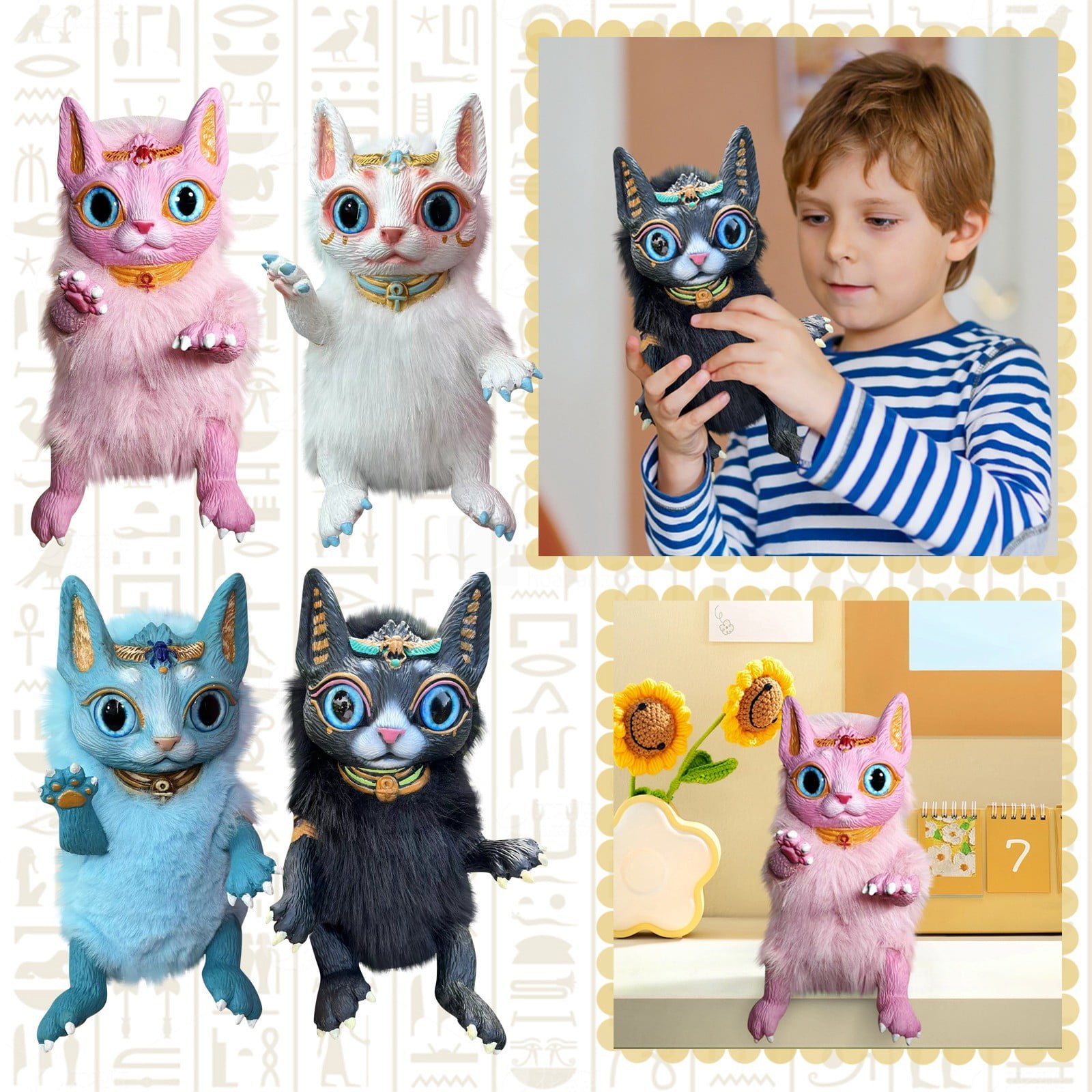 Mystical Halloween Creature Plush, An Artisan Collectible for a Chic ...