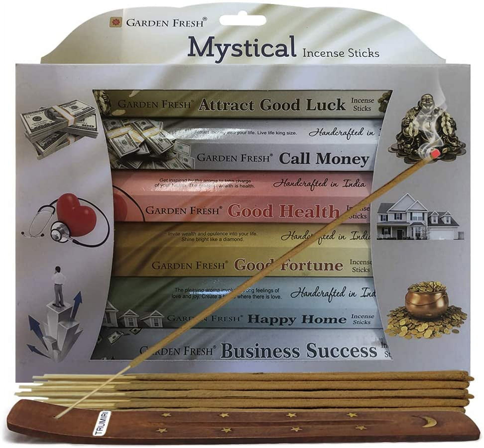 Mystical Incense Sticks Variety Pack And Incense Stick Holder Bundle ...