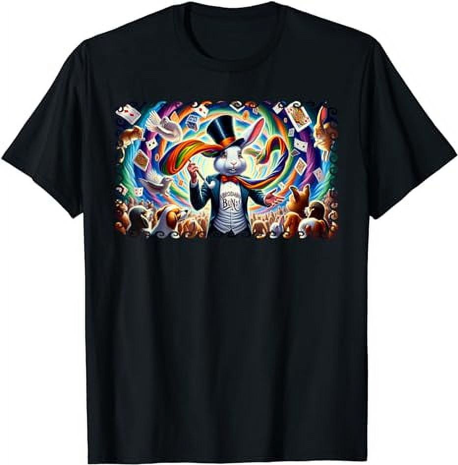 Mystical Magician Bunny: Enchanted Hare Illusions T-Shirt - Walmart.com