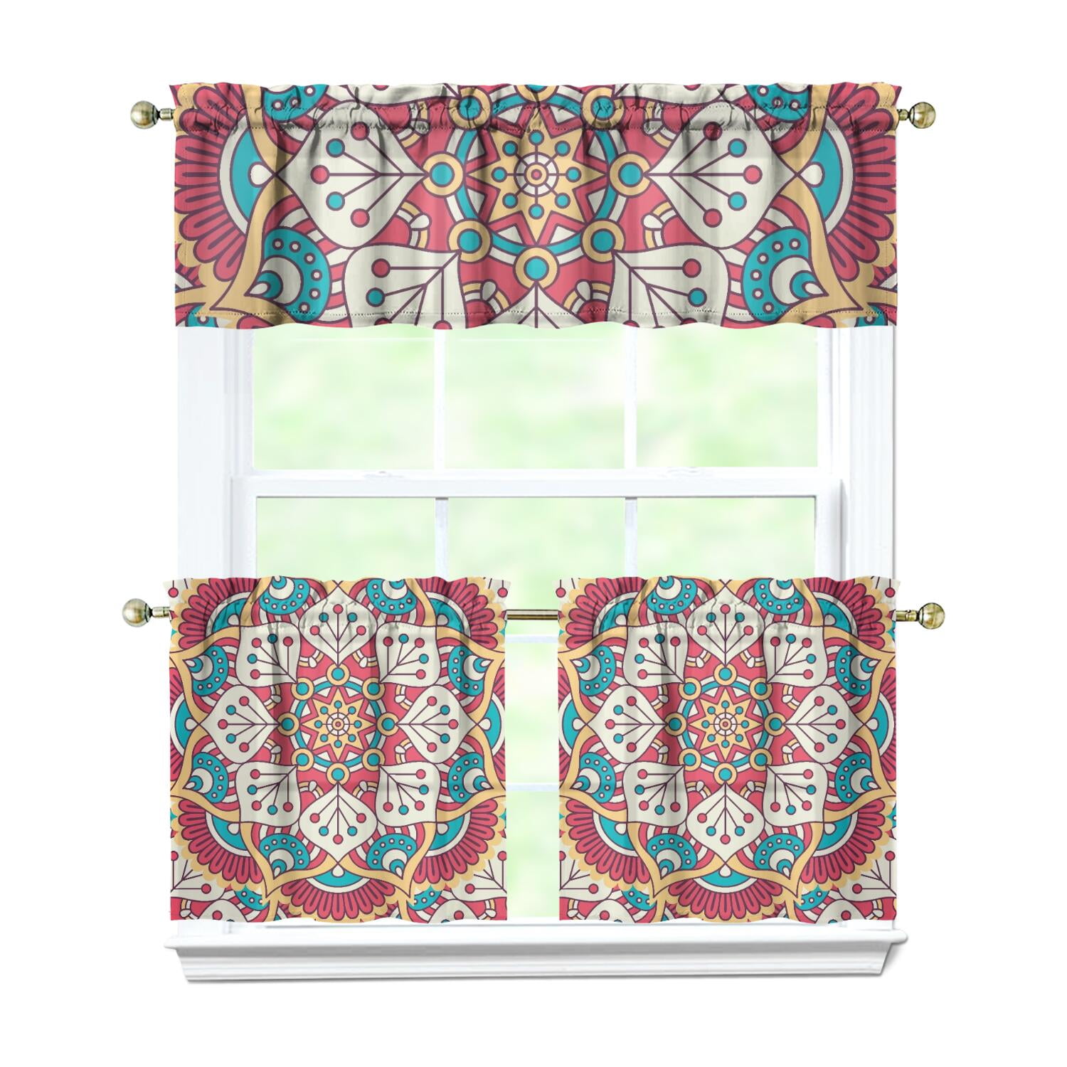 Mystical Meditation Curtains - Psychedelic Mandala Design with Noise ...