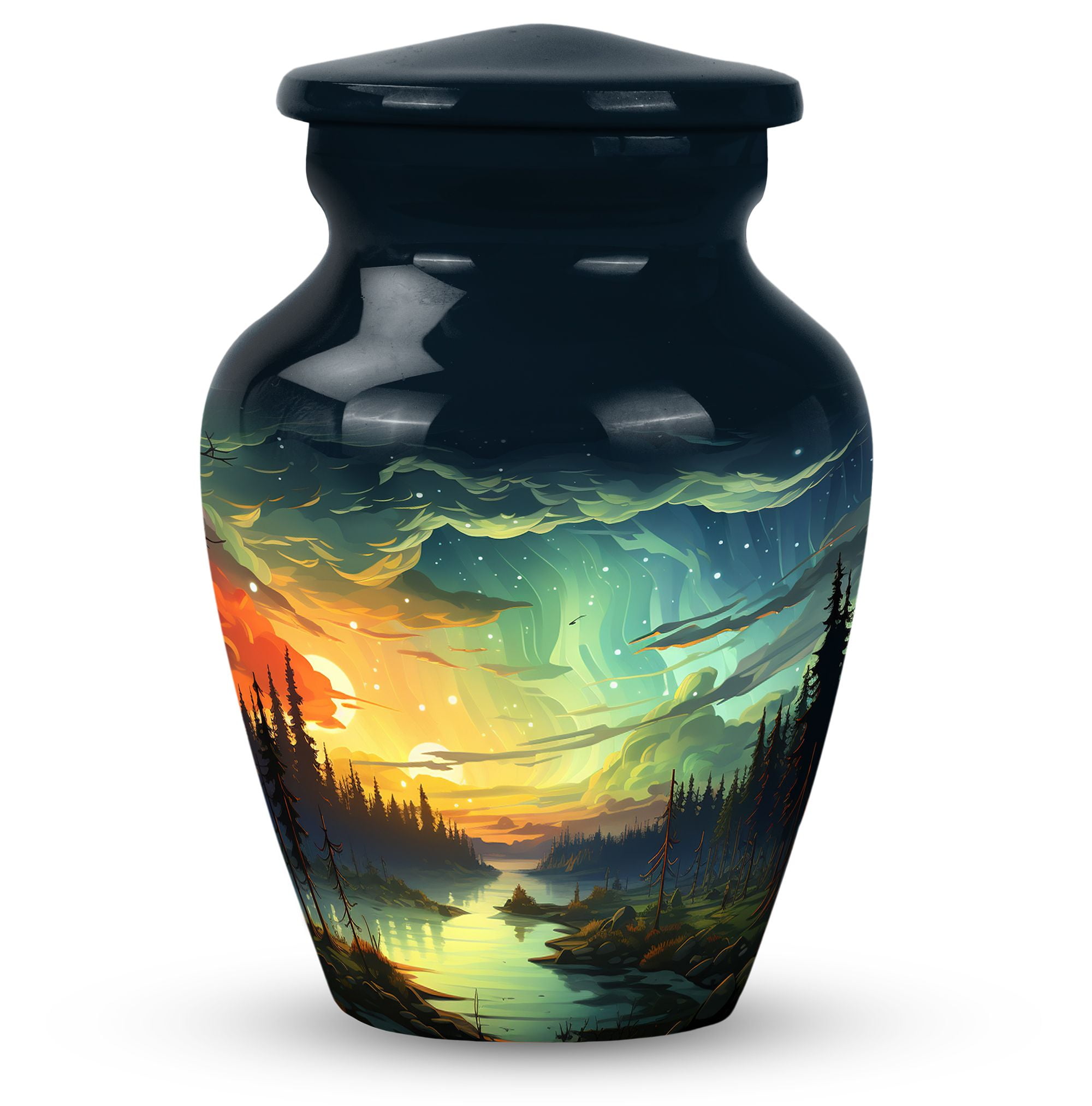 Mystical Merging Of Day And Night - Decorative Urns For Human Ashes ...