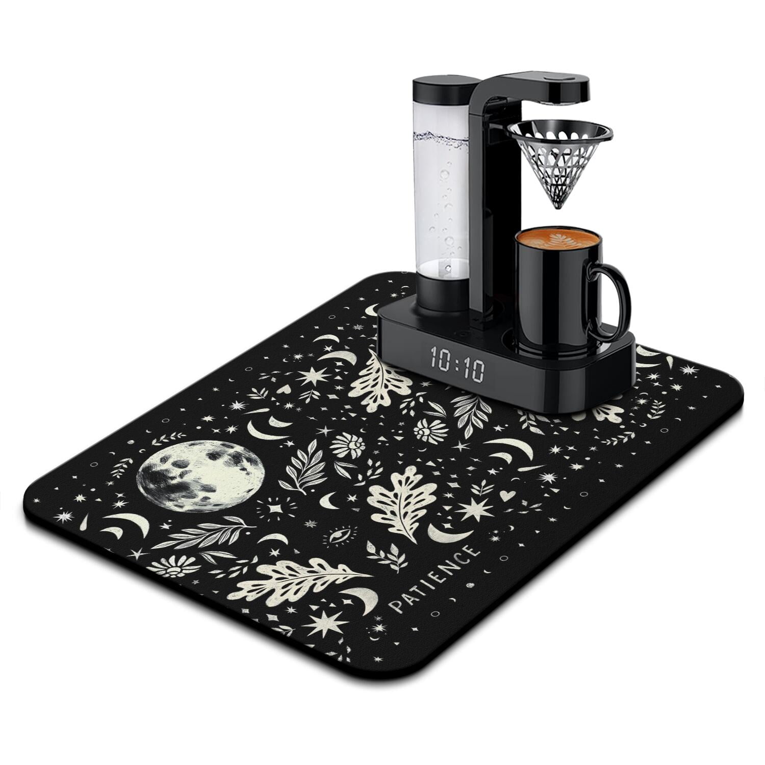 Mystical Moon and Sun Coffee Maker Mat - Ethereal Cosmic Elements ...