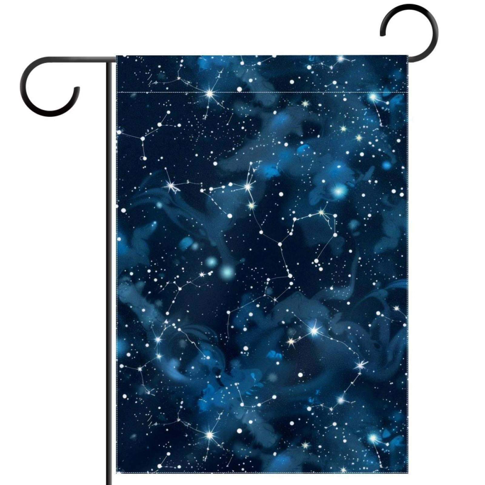 Mystical Night Sky with Constellations Welcome Garden Flags, 12 x 18 ...