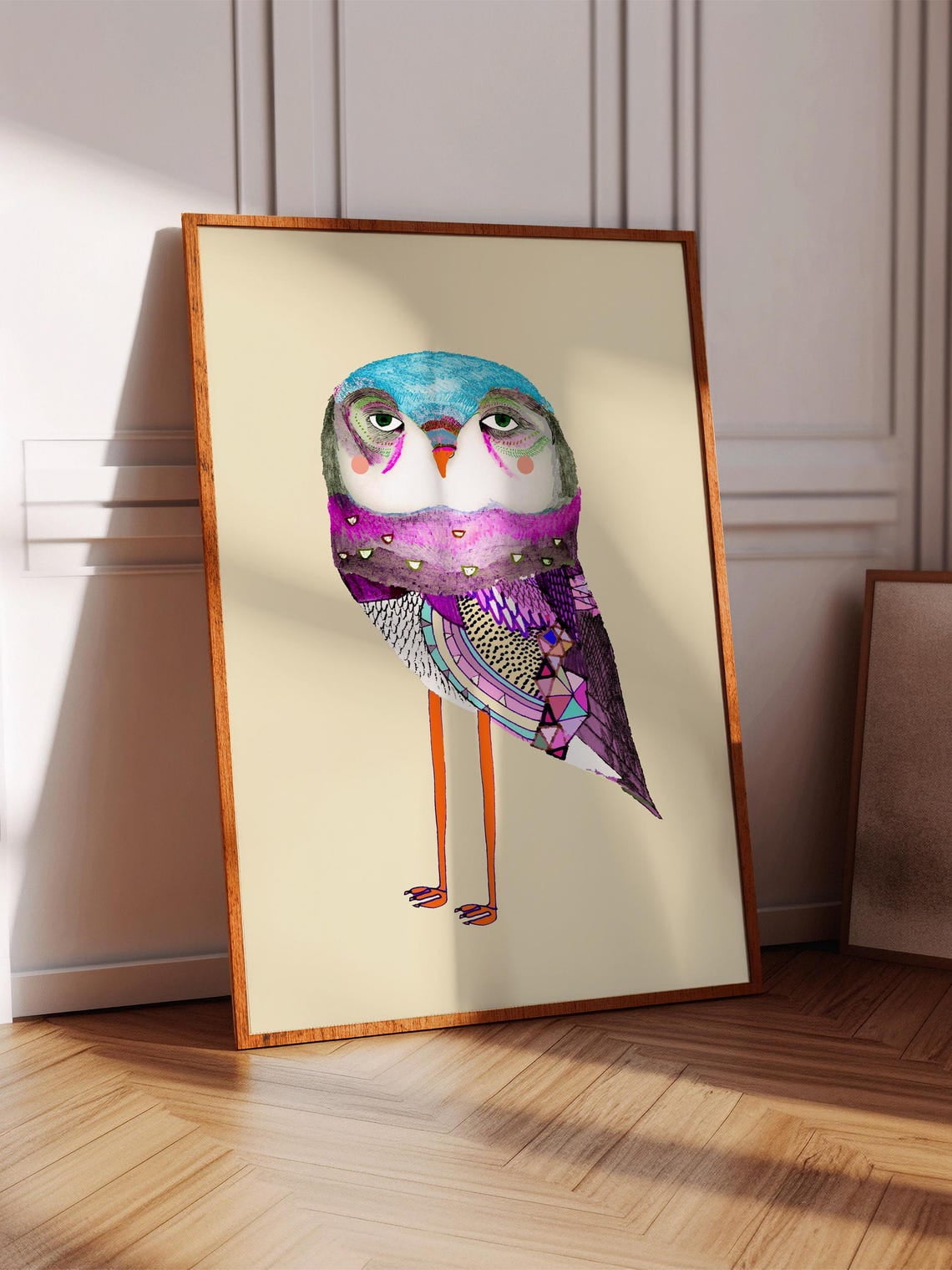 Mystical Owl Art Print, Whimsical Home Decor For Living Room, Kitchen ...