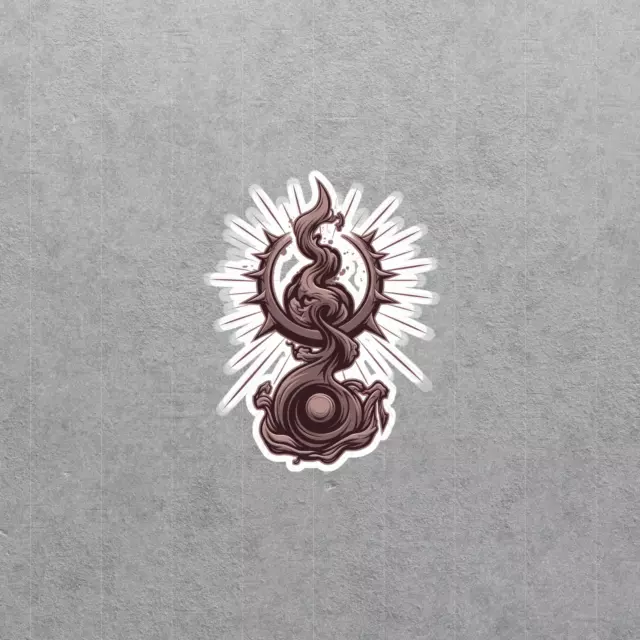 Mystical Phoenix Rising From The Ashes Vinyl Sticker Decalphone Decal ...