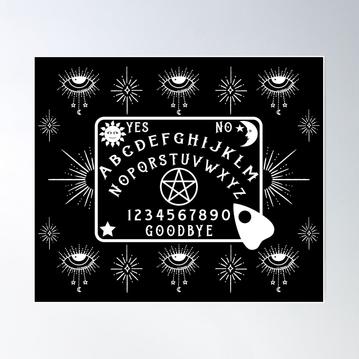 Mystical Spirit Board Cheeky Witch® Poster Wall Art, Modern Wall Decor ...