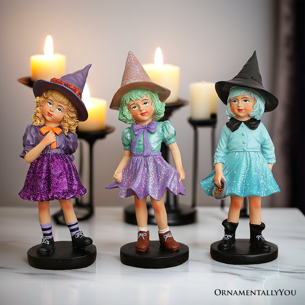 Mystical Victorian Witch Sisters Set of Three Figurines, Enchanted 6 ...