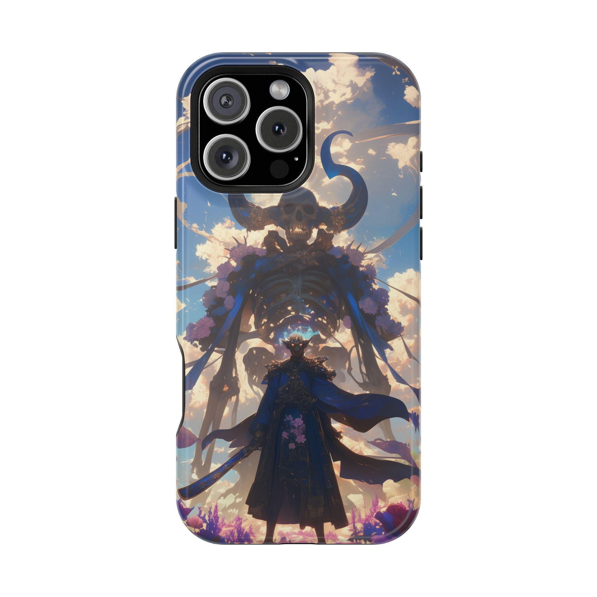Mystical Warrior Towering Bone Helm Fantasy Phone Case with iPhone 17 ...