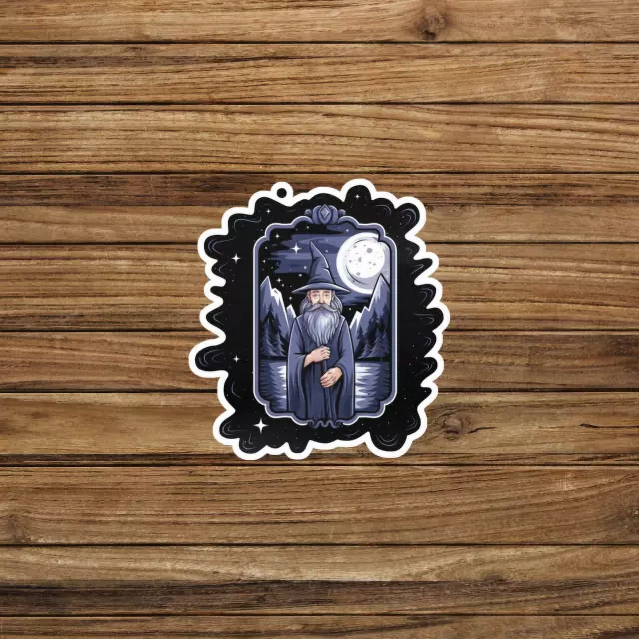 Mystical Wizard Moon Forest Sticker Magic Fantasy Vinyl Decal Wall ...