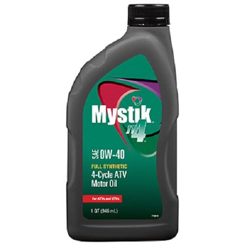 Mystik 663079002181 1-Quart Bottle Of JT-4 SAE 0W-40 Synthetic 4-Cycle ...