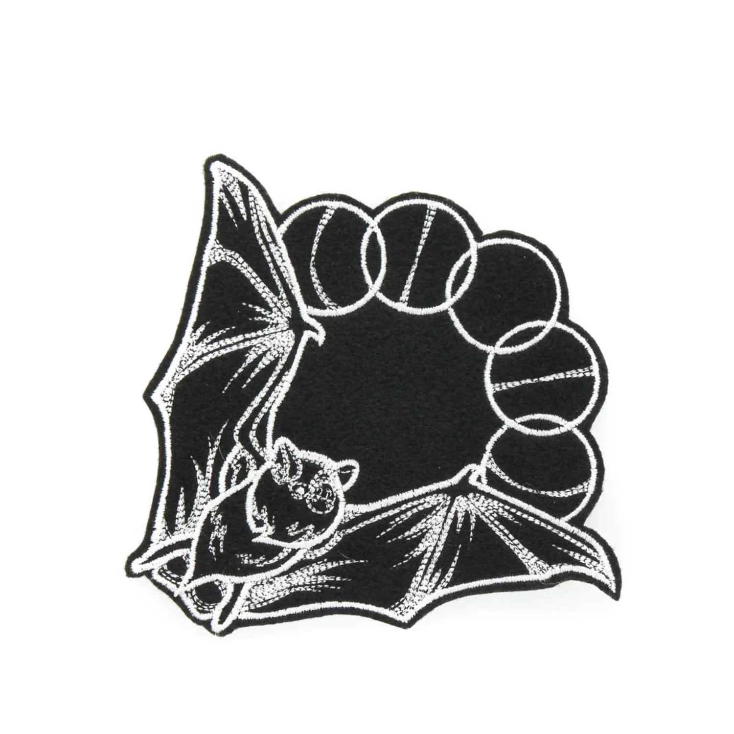 Mystique Lunar Phase Bat Iron On Embroidered Patch - Walmart.com