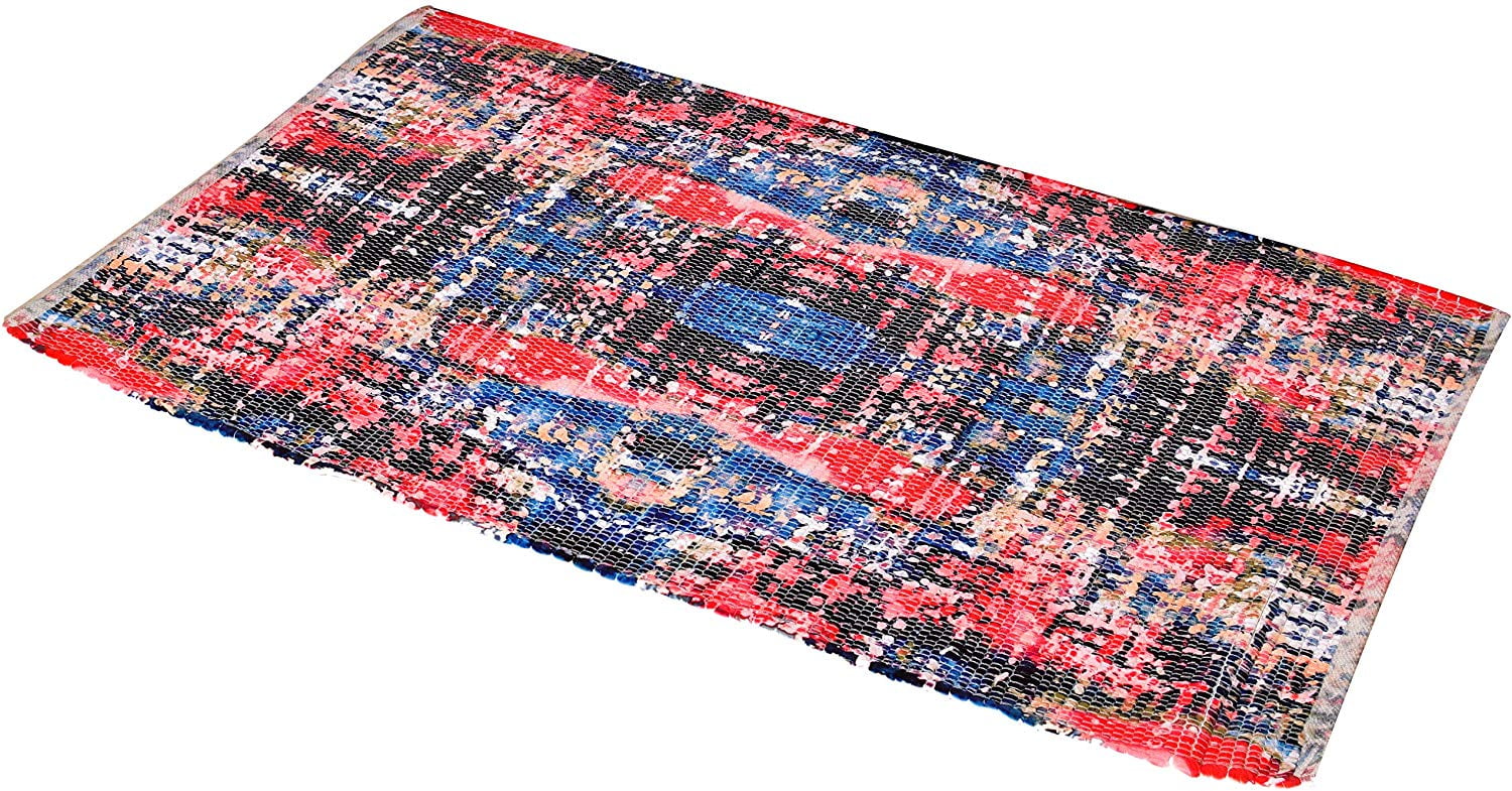 MystiqueDecors Cotton Abstract 27 x 45" Doormat Rug Multicolor for ...