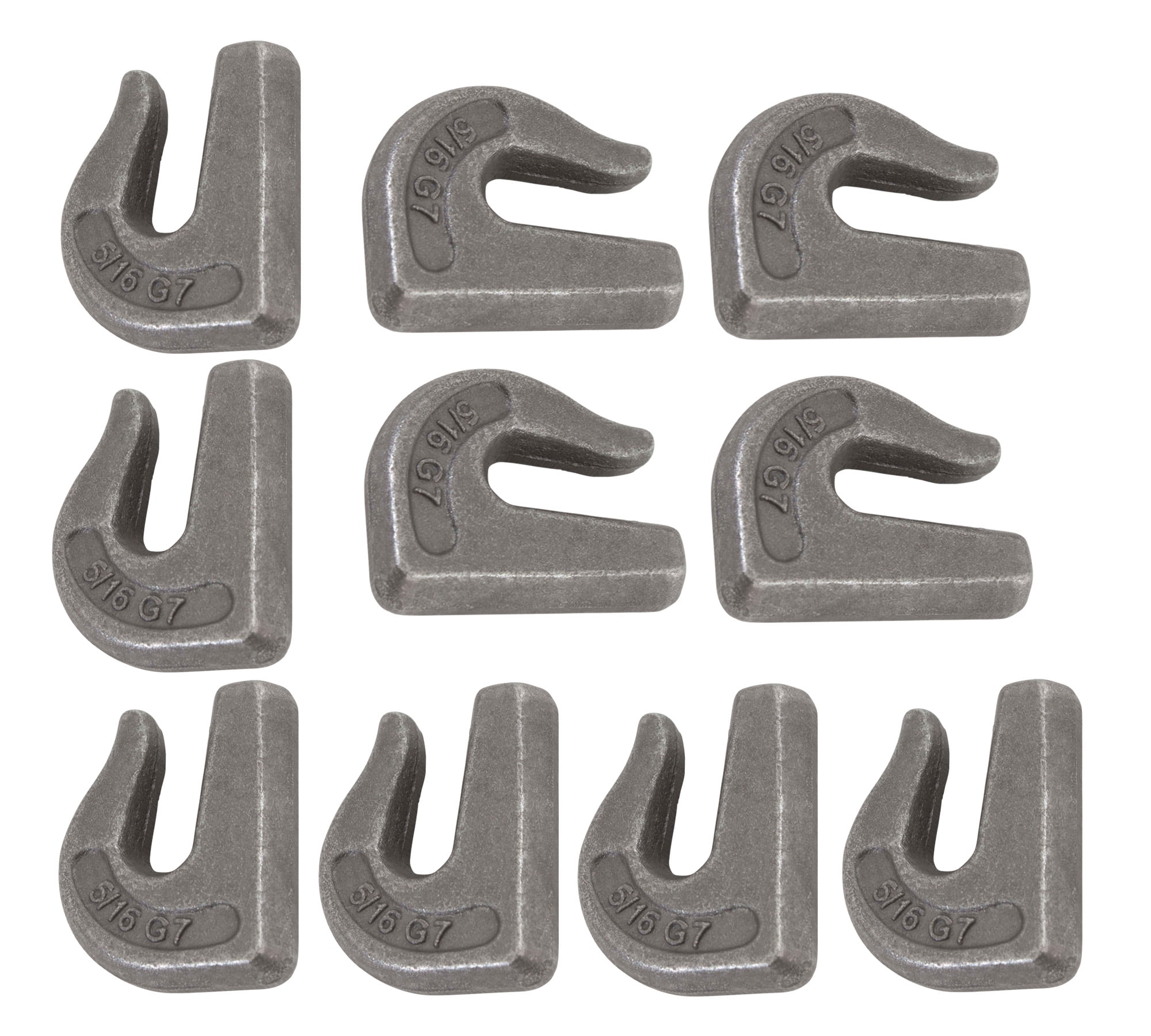 Mytee Products (10 Pack) G70 5/16" Weld On Chain Grab Hooks - 4700 lbs ...