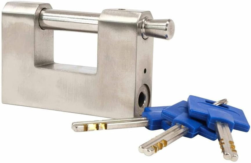 Mytee Products 3-1/8" D-Shaped Heavy Duty Padlock w/Key for Shipping ...