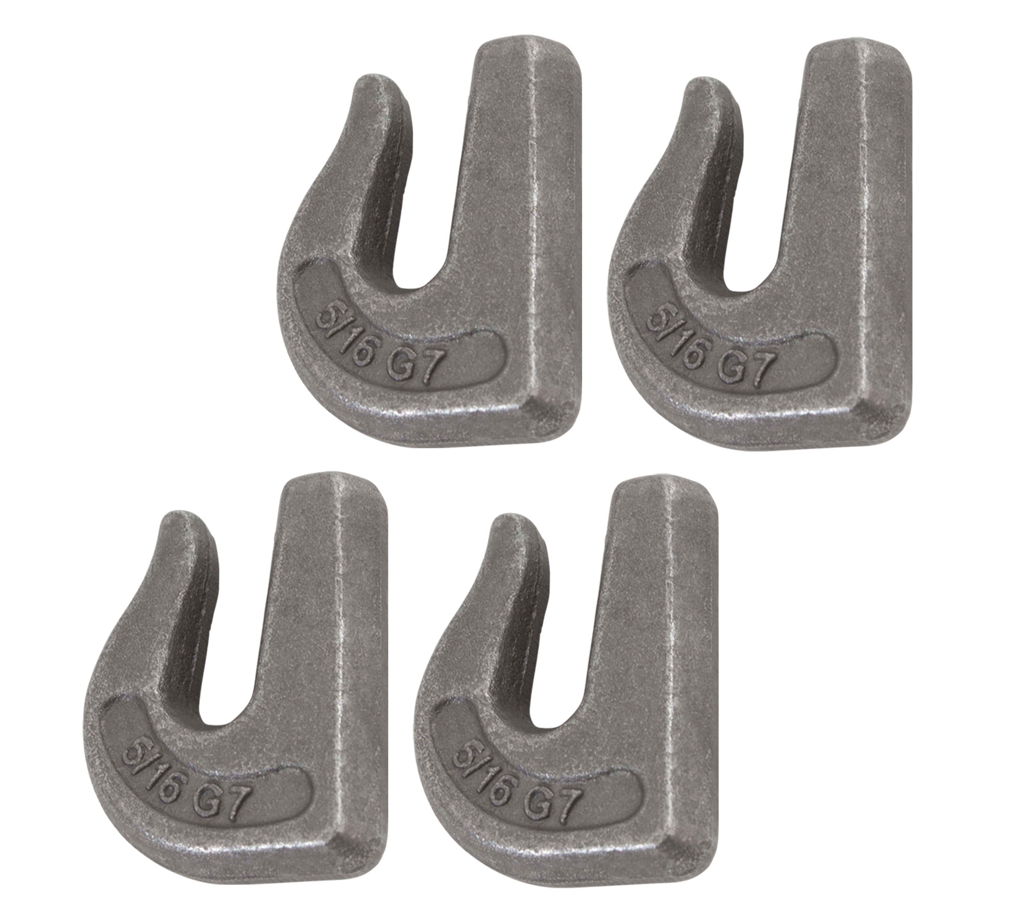 (4 Pack) G70 5/16" Weld On Chain Grab Hooks - 4700 lbs WLL Forged Chain ...