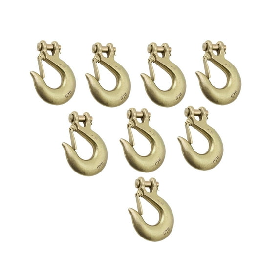 Mytee Products (8 Pack) G70 1/2" Clevis Slip Hook with Latch - 11,300 ...