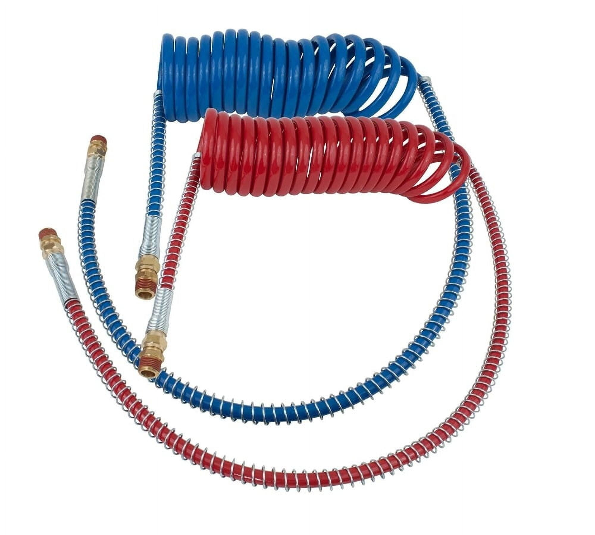Air Brake Coiled/Hose Assembly - 15Ft w/ 40" Pigtails Trailer End & 12 ...