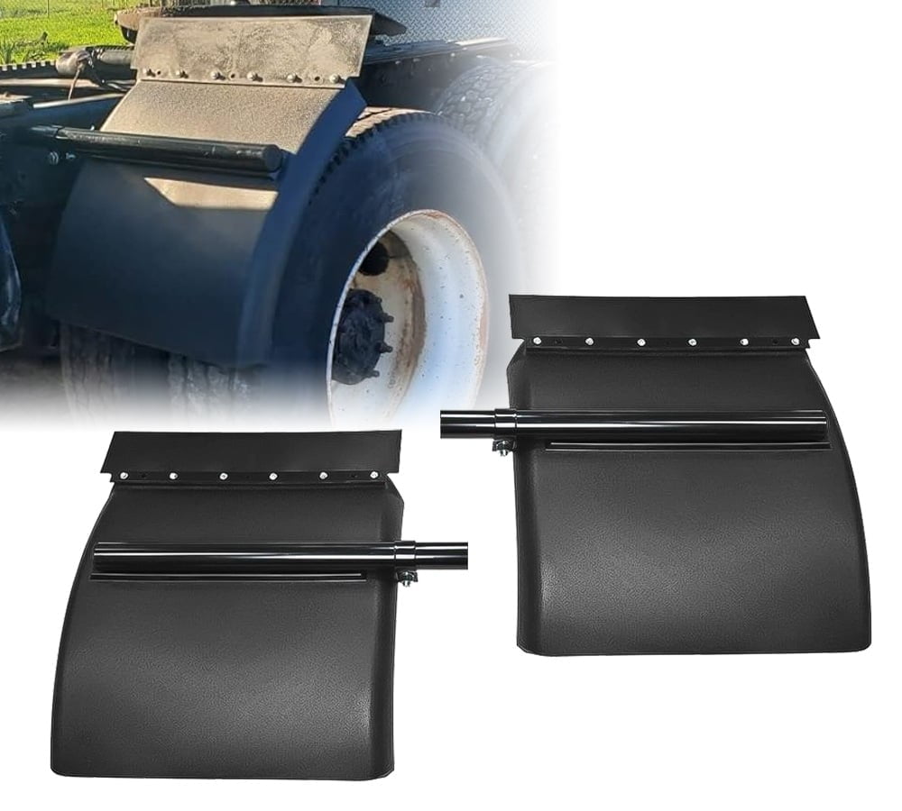 Mytee Products Black Poly Quarter Fender for Semi Truck Set 24"x24 ...