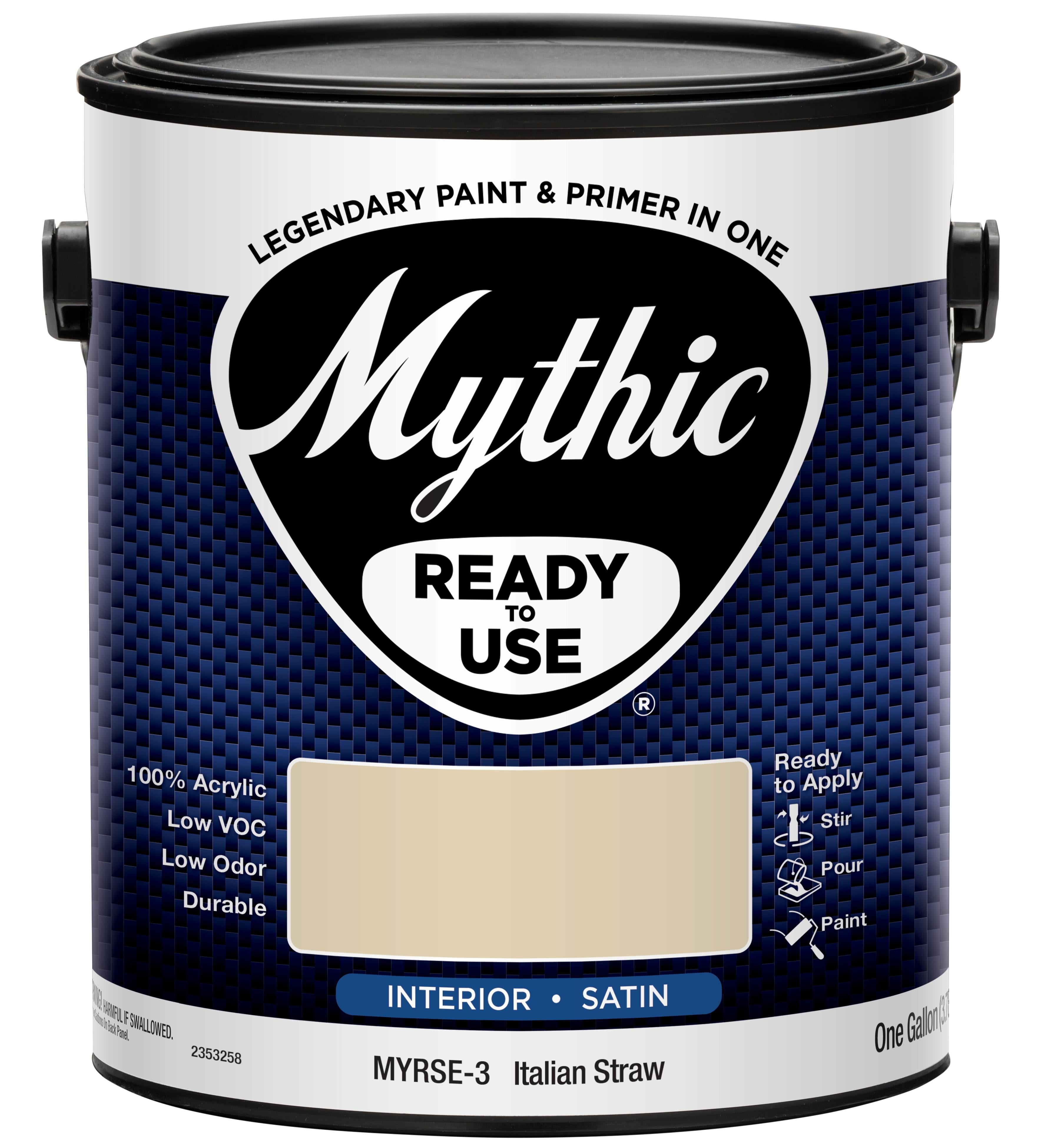 Mythic Ready to use Colors, Gallon, Italian Straw, Interior Satin ...