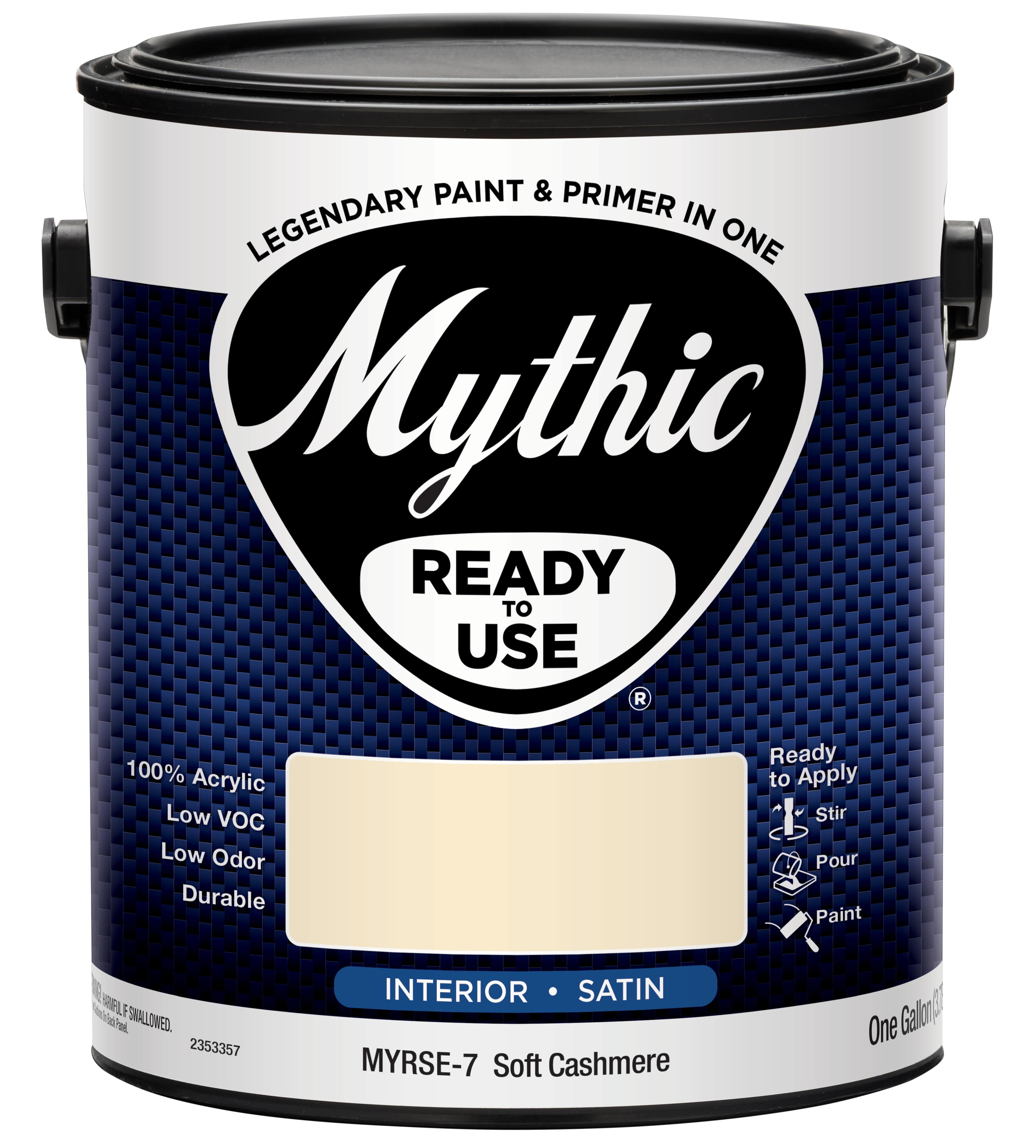 Mythic Ready to use Colors, Gallon, Soft Cashmere, Interior Satin ...
