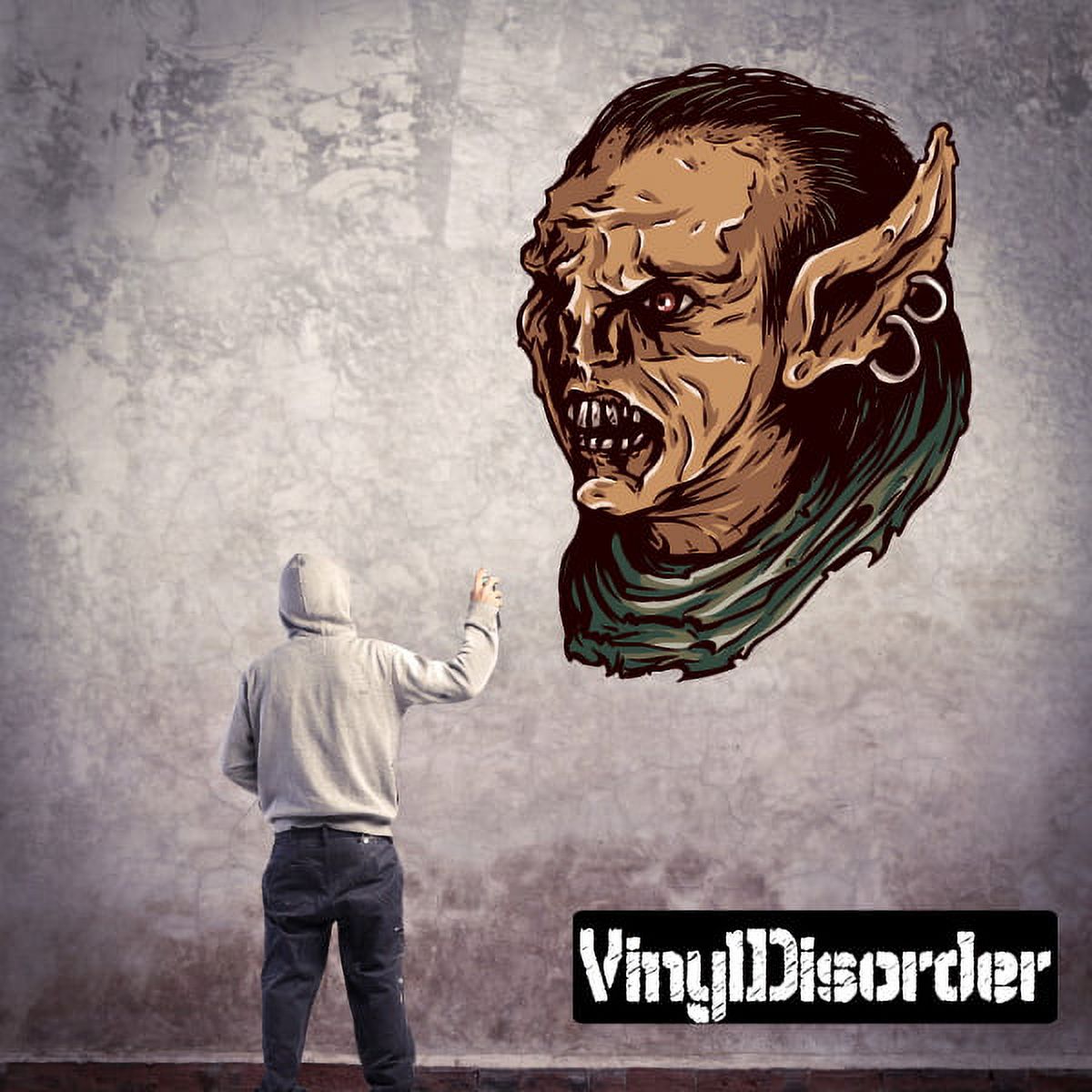 Mythical Creature Ork Goblin Wall Decal - Vinyl Car Sticker ...