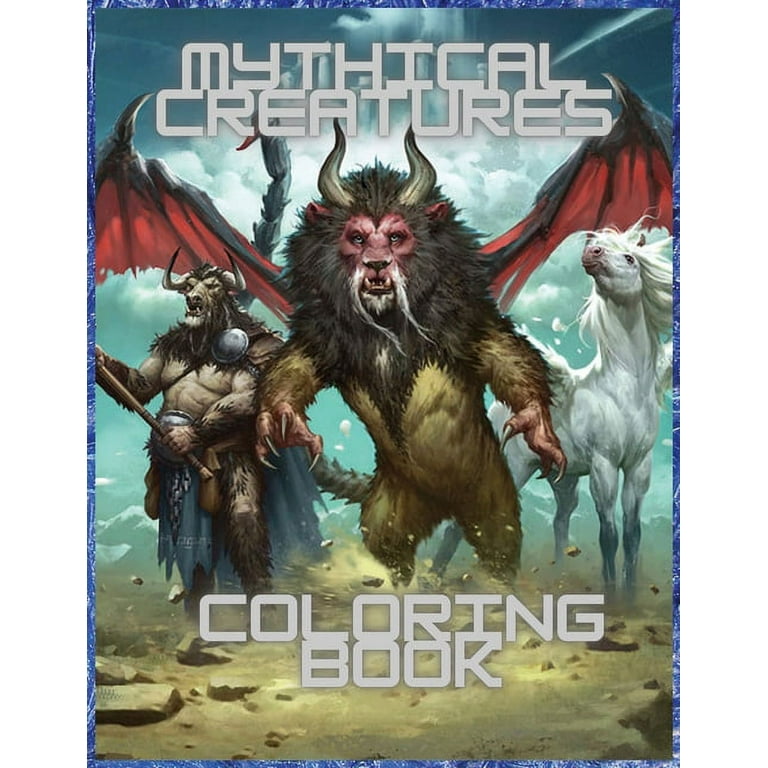 mythological creature coloring book
