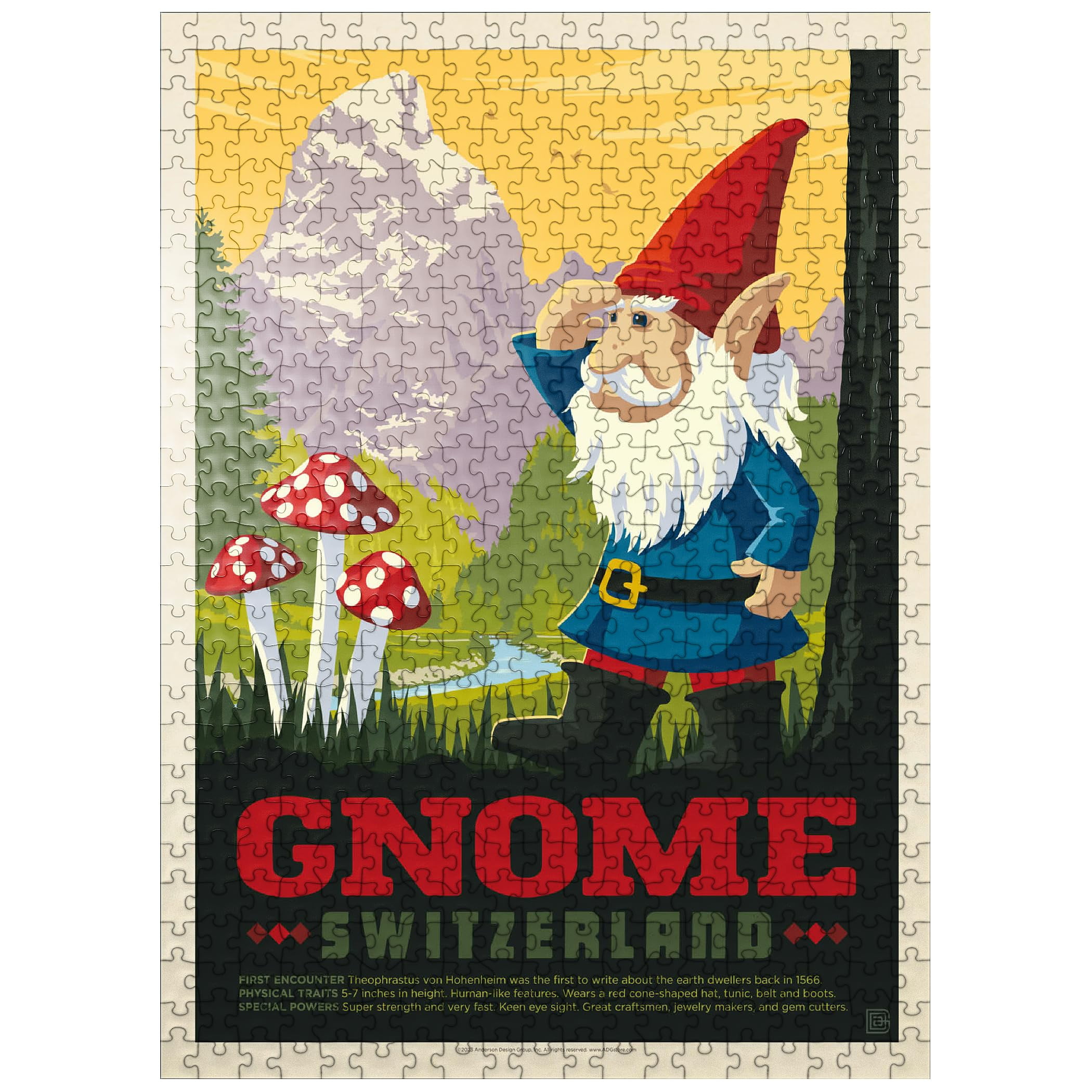 Mythical Creatures: Gnomes (Switzerland), EC36 Vintage Poster - Premium ...
