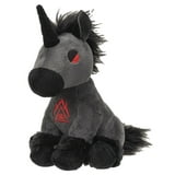 Mythical Fantasy Legend Black Dark Unicorn Hell Steed Luxe Soft Plush ...