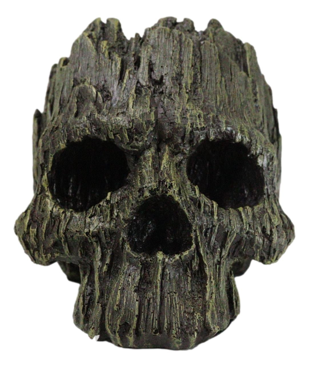 Mythical Greenman Tree Ent Skull Resin Bowl Garden Planter Figurine 7 ...