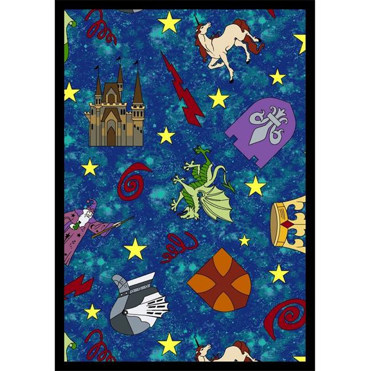 Mythical Kingdom 7 ft.8 in. x 10 ft.9 in. WearOn Nylon Machine Tufted ...