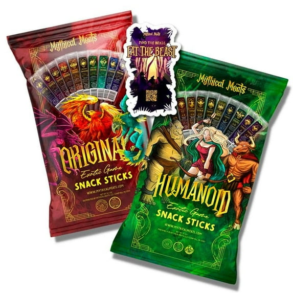 Mythical Meats Original & Humanoid Sampler Pack BUNDLE – 20 Exotic Game ...