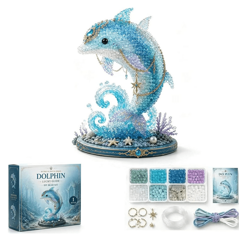 Mythical Ocean DIY Bead Kit, 3D Beaded Animal Kit, Pre-Sorted Glass ...