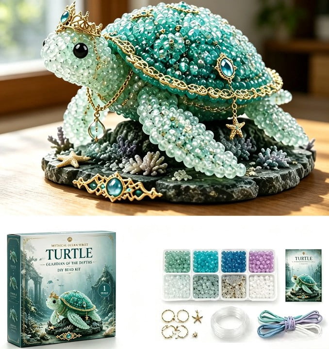 Mythical Ocean DIY Bead Kit for Creative Minds, 3D Beaded Animal Making ...