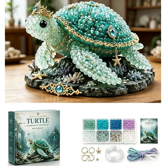 Mythical Ocean DIY Bead Kit for Teens & Adults, 3D Beaded Animal Making ...