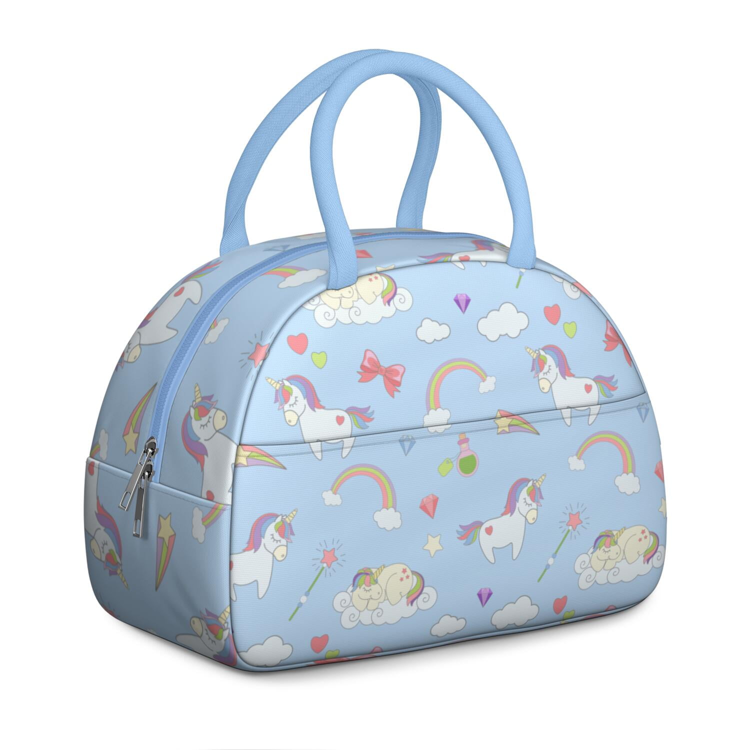 Mythical Unicorn Lunch Bag – Colorful Rainbow Horse with Cute Cartoon ...