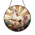 Mythical Winged Horse Stained Glass Suncatcher, Window Decor Hanging ...