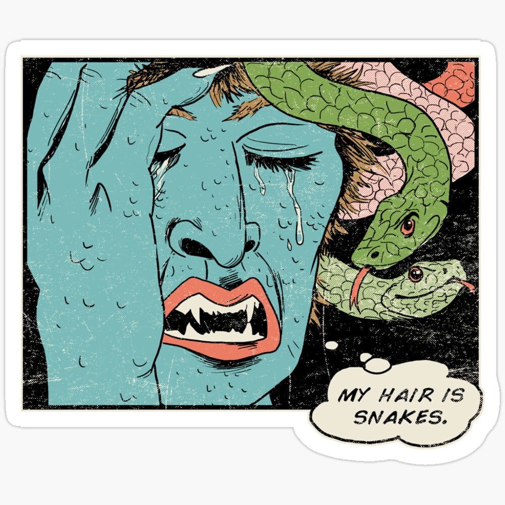 Mythical World Problems Sticker Phone Decal Water Bottle Stickers Car ...